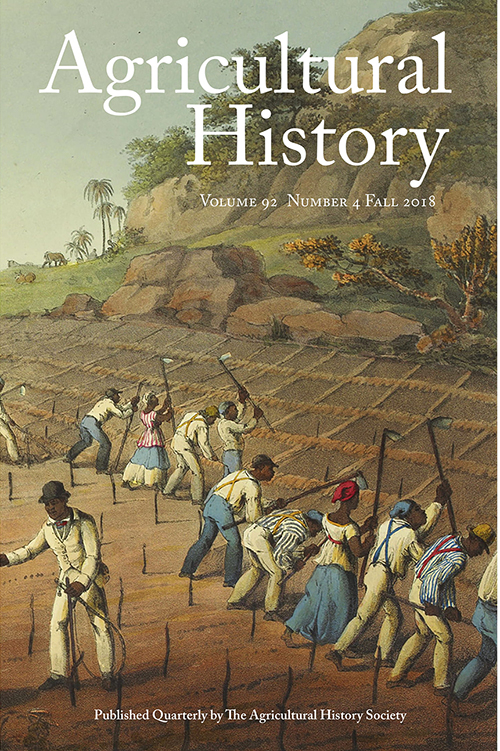 Agricultural History 92, 4 (2018) — European Rural History Organisation